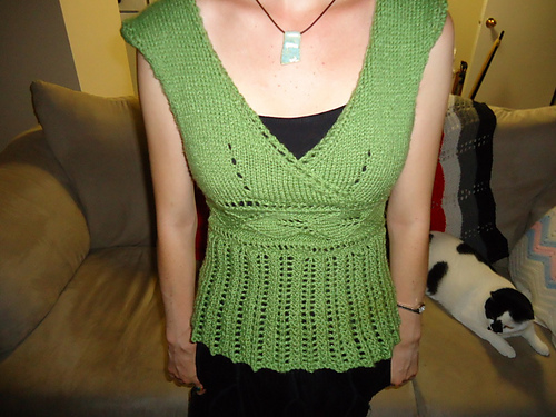 Ravelry: #20 Cross Bodice Top pattern by Joan McGowan-Michael