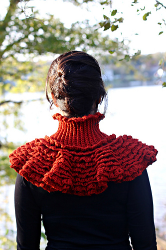 Ravelry: Ruffled Victorian Cowl pattern by Bonita Patterns