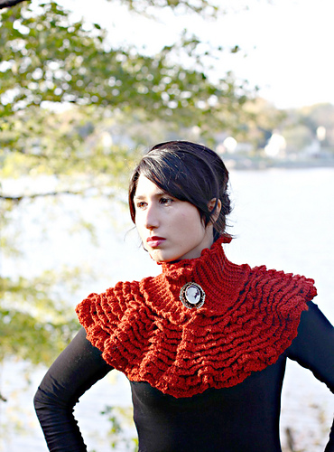 Ravelry: Ruffled Victorian Cowl pattern by Bonita Patterns