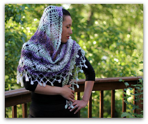 Ravelry: Flamenco Triangle Shawl pattern by Bonita Patterns