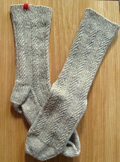 Ravelry: BonnieBroussard's Diagonal Rib Socks