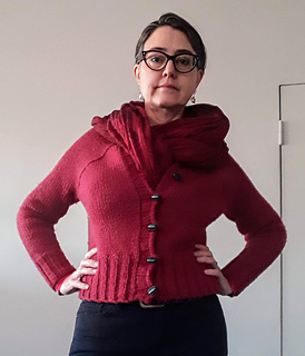 Ravelry: BonnieBroussard's Carbeth Cardigan Rosso Ciliegia