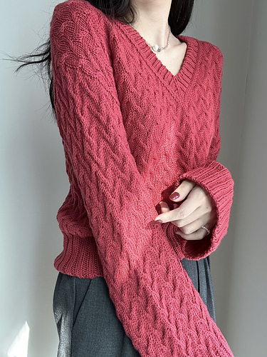 Ravelry: Herringbone Classic Sweater pattern by Hyeonji Jin