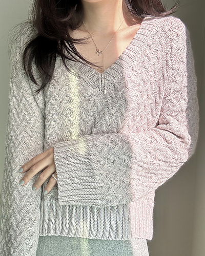 Ravelry: Herringbone Classic Sweater pattern by Hyeonji Jin
