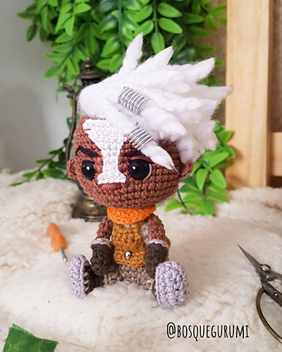 Ravelry: Ekko amigurumi (Arcane/LOL) pattern by Paola F. Sousa