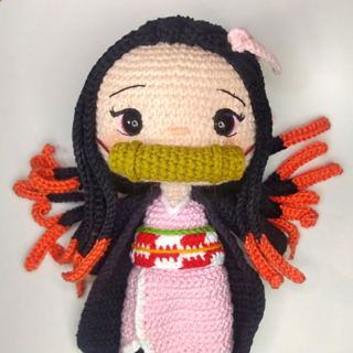 Ravelry: Nezuko Kamado (Demon Slayer / Kimetsu no Yaiba) pattern by ...