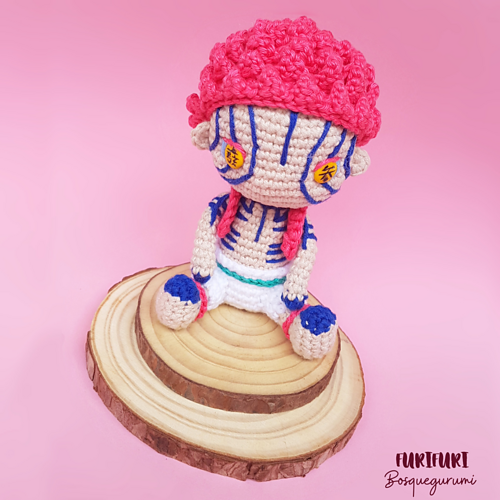 Ravelry: Akaza amigurumi Demon Slayer pattern by Paola F. Sousa