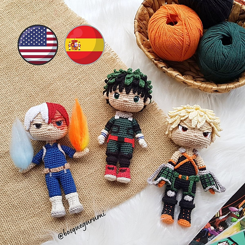Ravelry: Shoto Todoroki (My Hero Academia) amigurumi pattern by Paola F ...