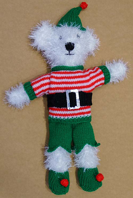 Ravelry: Christmas Elf Bear pattern by Linda Moorhouse