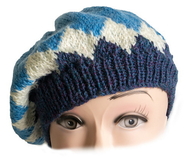 Ravelry: Diamond Beret pattern by Linda Moorhouse