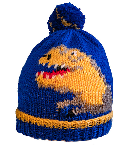 Ravelry: Tyrannosaurus Rex dinosaur hat pattern by Linda Moorhouse