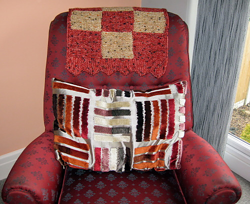Ravelry: Knee blanket and chair back cover pattern by Linda Moorhouse