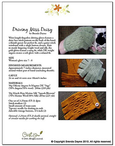 Ravelry: Driving Miss Daisy pattern by Brenda Dayne