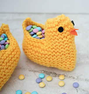 Ravelry: Easter Chick Basket pattern by Gina Michele