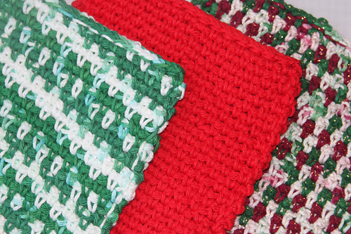 Ravelry: Easy double sided potholder pattern by Laura Brian