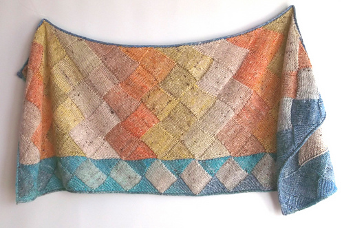 Ravelry: Noro entrelac wrap pattern by Brian smith