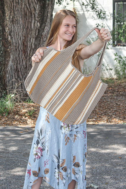 Ravelry: Striped Tote Bag pattern by Brianna Iaropoli