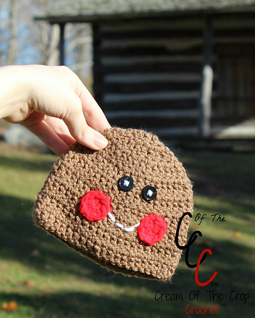 Ravelry: Preemie/Newborn Gingerbread Boy Hats pattern by Cream Of The ...