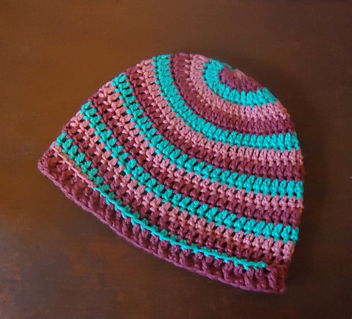 Ravelry: Tri-Color Spiral-Stripe Beanie pattern by Brieshon D'Agostini
