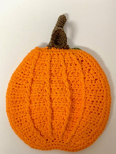 Ravelry: Plump Pumpkin Potholder pattern by Brittany Ford