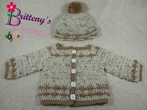 Ravelry: Baby's Bouncing Ball Sweater Set pattern by Britteny's Boutique