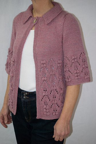 Ravelry: Diamonds & Bobbles Jacket pattern by Melissa Leapman
