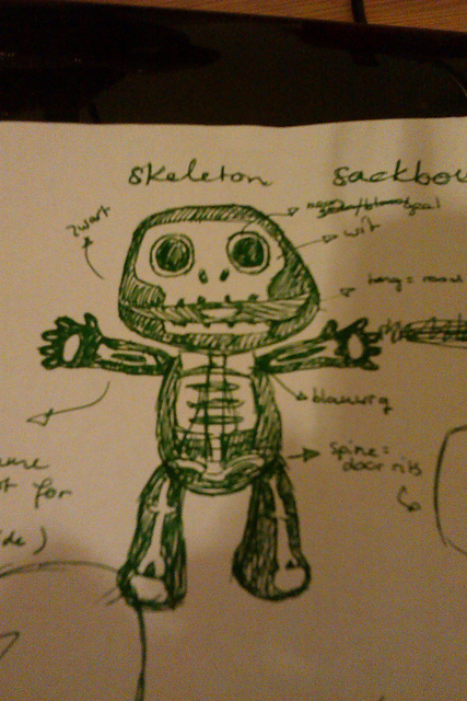 Ravelry: Bunnysfriend's skeleton sackboy