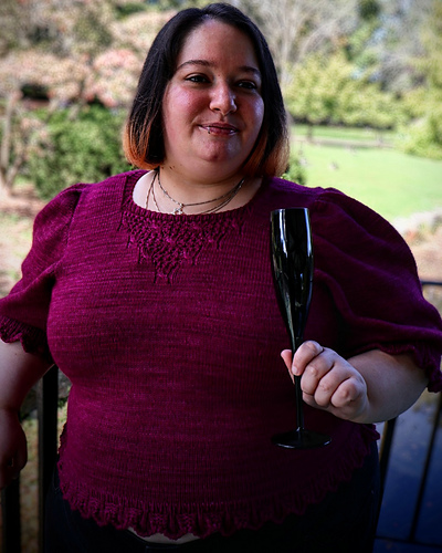 Ravelry: Sugarplum Crop pattern by Jamie Hoffman