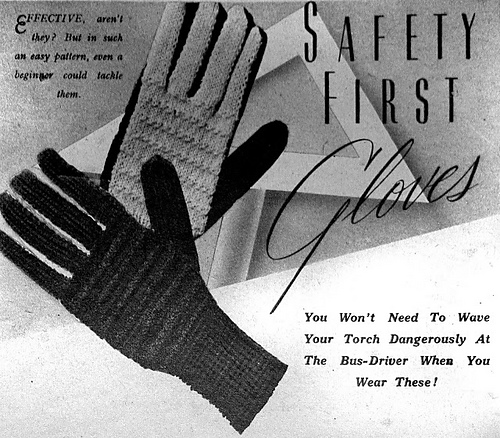 Ravelry: Safety First Gloves pattern by Home Notes