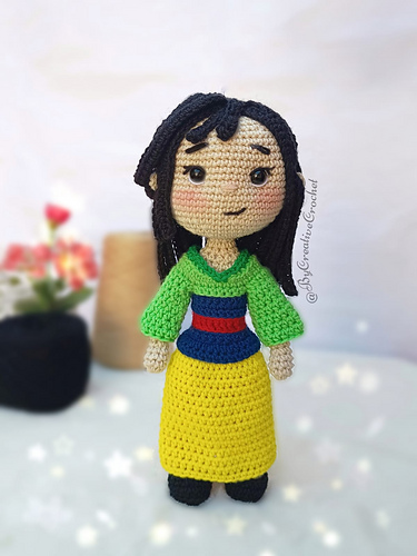 Ravelry: Princesa Mulan pattern by Angelica Sanchez