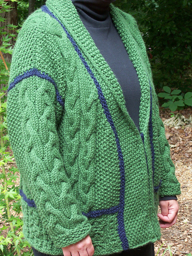 Ravelry: Ever Warm ... Ever Cozy ... Ever Green jacket pattern by Mary ...