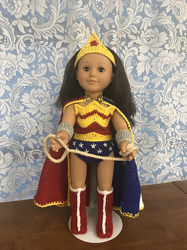 Ravelry: Wonder Woman pattern by By Tale Or History Knitting Designs