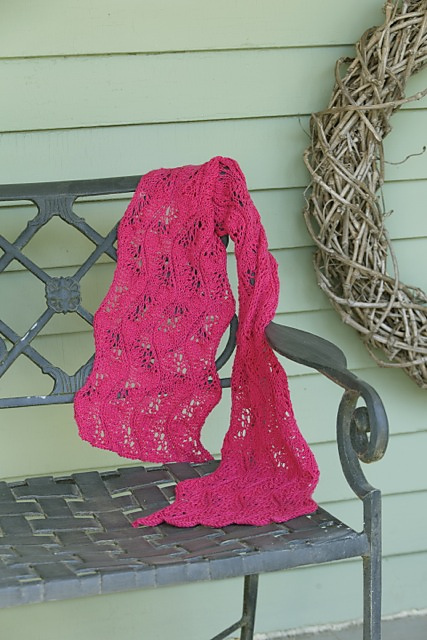 Ravelry: Lace Cast Off Chemo Scarf pattern by Cari Clement