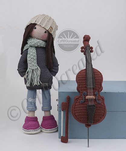 Ravelry: Doll NARJA and her Cello pattern by CAROcreated design