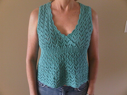Ravelry: #06 Surplice Lacy Top pattern by Shirley Paden
