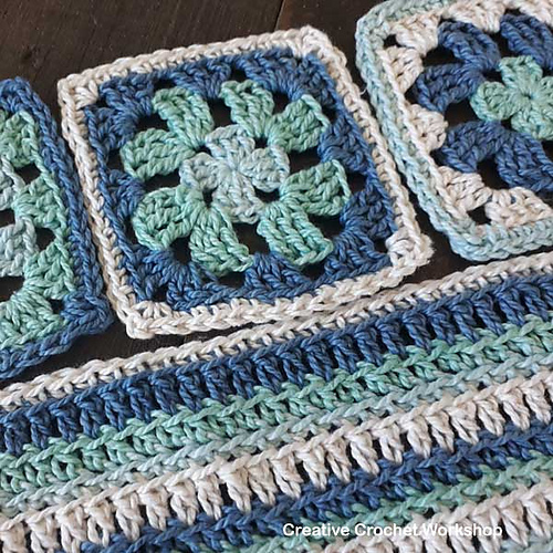 Ravelry: Granny Square Sock Bag pattern by Joanita Theron