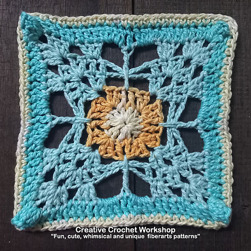 Ravelry: Hip Butterfly Lace Granny Square pattern by Joanita Theron