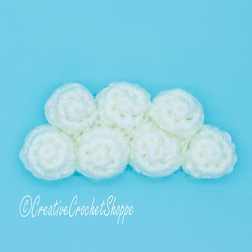 Ravelry: 3D Cloud Appliqué pattern by CCrochet Shoppe