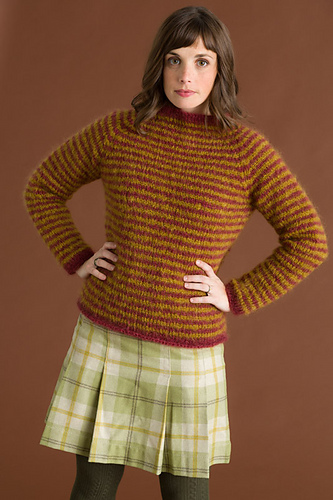 Ravelry: Striped Raglan Pullover pattern by Susan Mills Knits