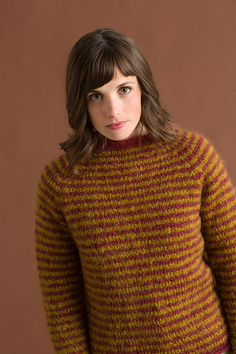 Ravelry: Striped Raglan Pullover pattern by Susan Mills Knits
