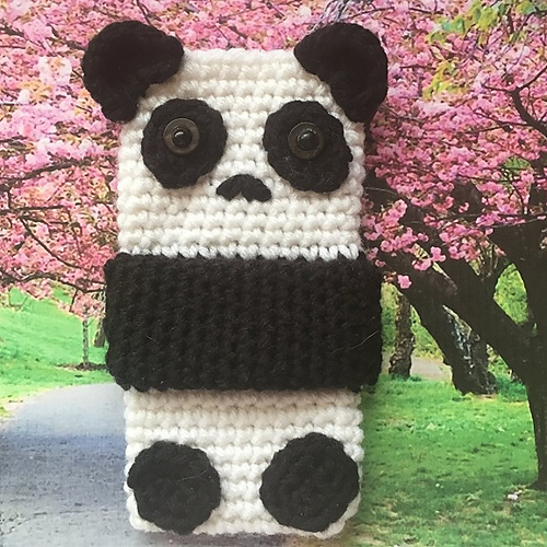Ravelry: Cute Panda Cell Phone Case pattern by Tiffany Monson