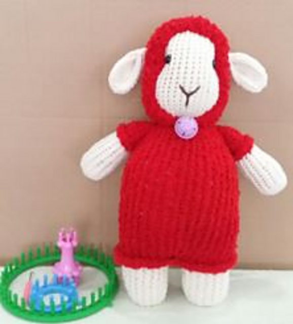 Ravelry: Loom Knit Super Big Red Sheep pattern by CHRISTIE FOO