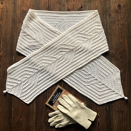 Ravelry: ArtDECO scarf pattern by conceptcreative.store