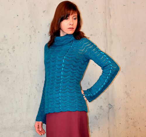Ravelry: Mohair wavy pullover pattern by conceptcreative.store