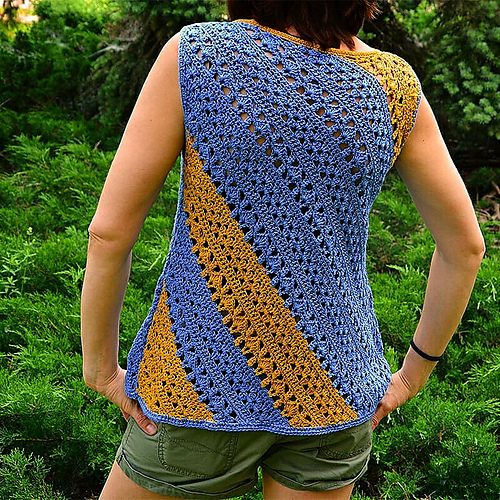 Ravelry: Corner to Corner Trapezoid Top pattern by conceptcreative.store