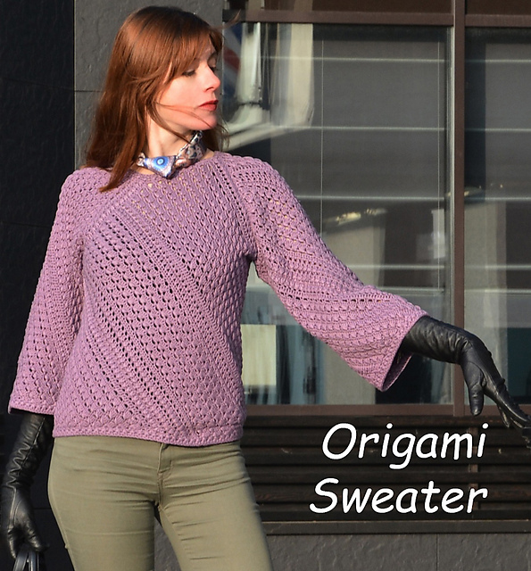 Ravelry: Origami Sweater Spring pattern by conceptcreative.store
