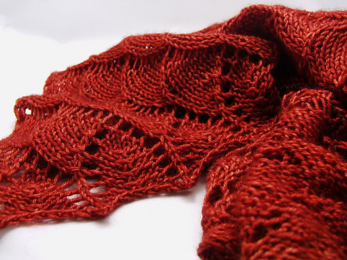 Ravelry: Y Ddraig Shawl pattern by Caerthan Wrack