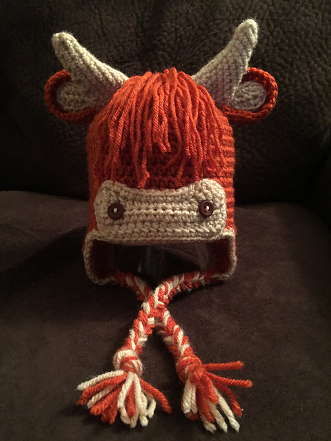 Ravelry: Scottish Highland Steer Hat pattern by Caitlin Cottrell