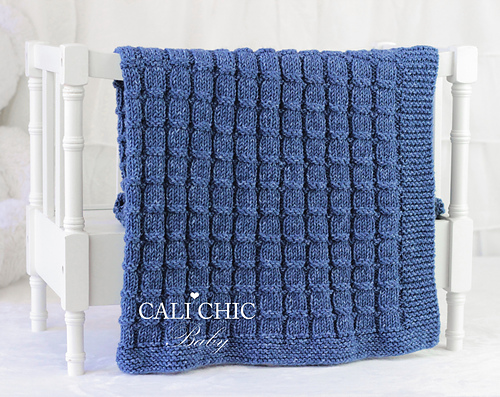 Ravelry: Cali Denim Beginner Baby Blanket #170 pattern by Kyoko - Cali Chic