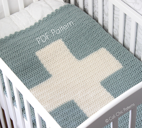 Ravelry: Cali Cross Baby Blanket #79 pattern by Kyoko - Cali Chic